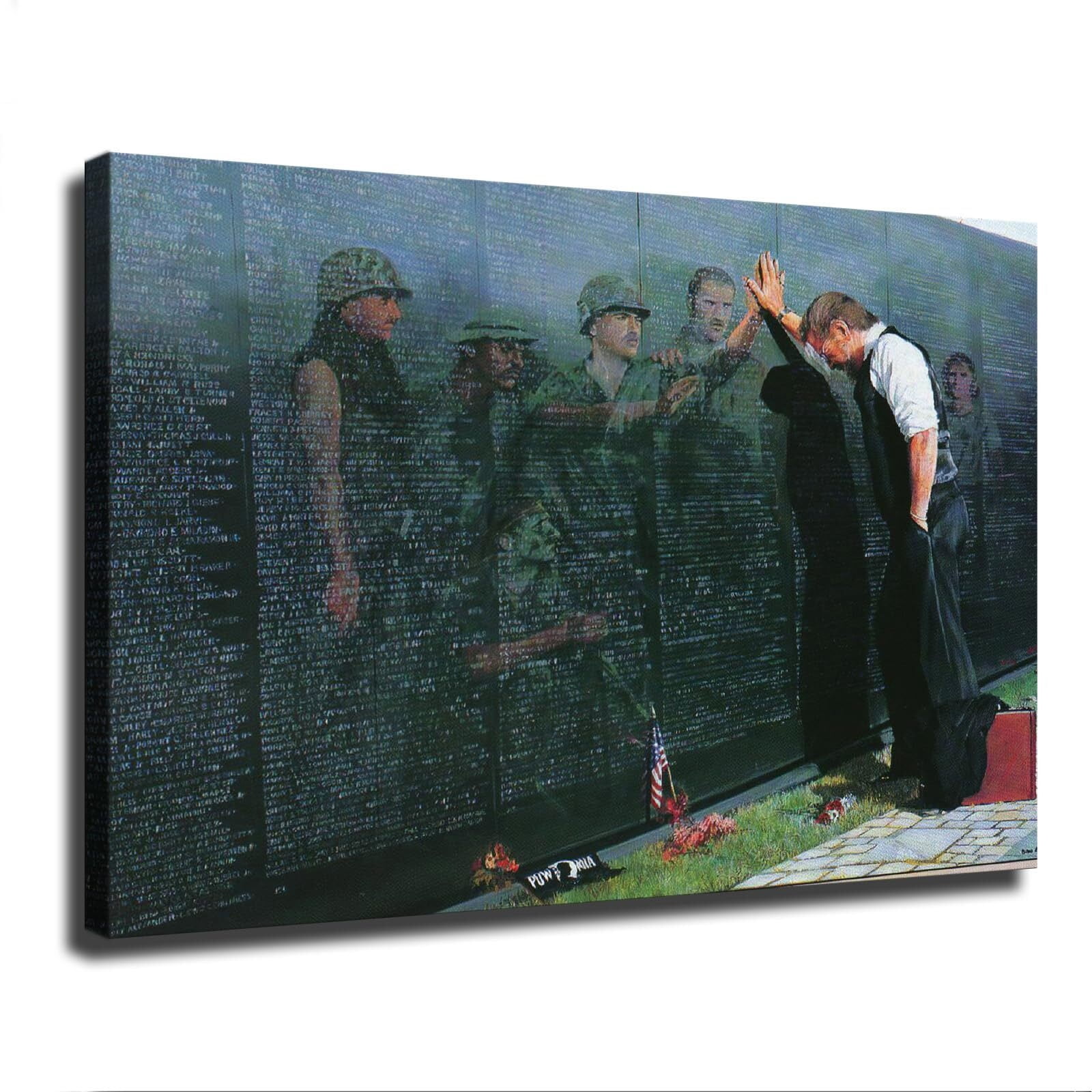 Reflections On The Vietnam War Memorial Wall By Lee Teter Poster Canvas ...