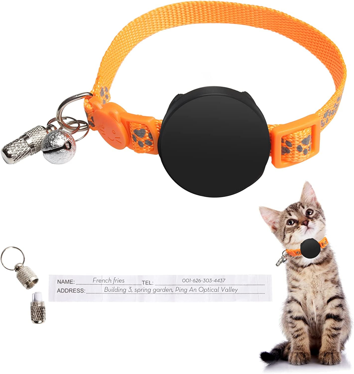 Reflective AirTag Cat Collar, Compatible with Apple AirTag 2021 ...