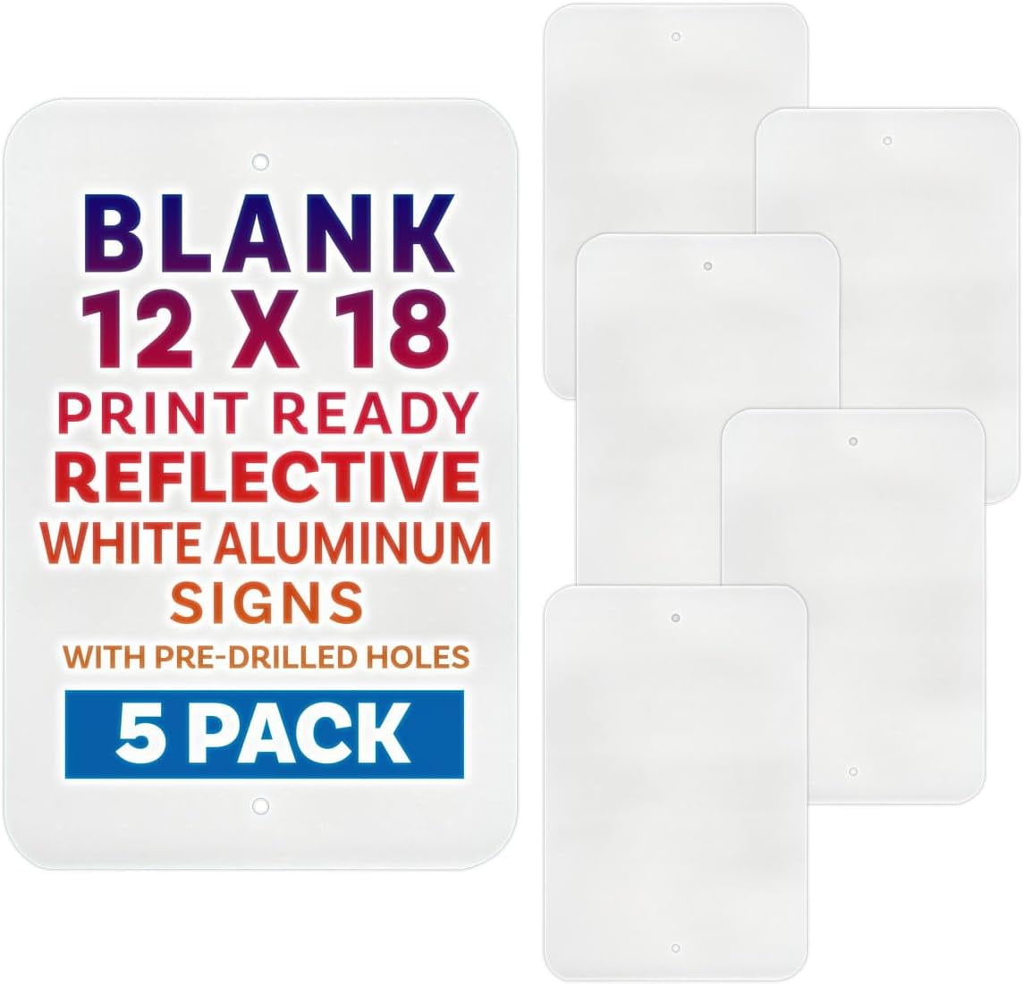 Reflective Aluminum Metal Sign, 18 x 12, Rust Free Aluminum, Pre ...