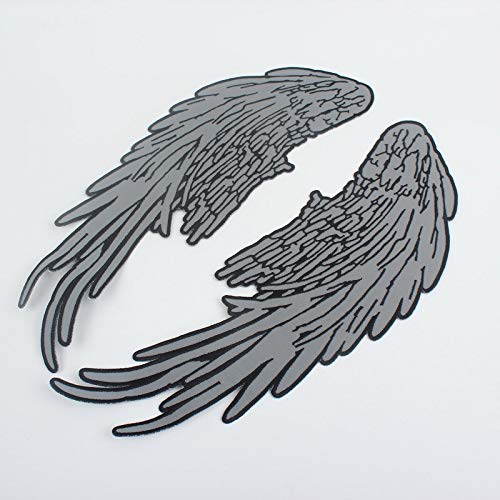 Reflective Angel Wing Patch 14" | Embroidered Iron On 1 Pair Wings ...