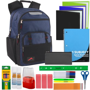 Fuel Unisex Top Loading Sport Backpack with Bungee, Navy - Walmart.com