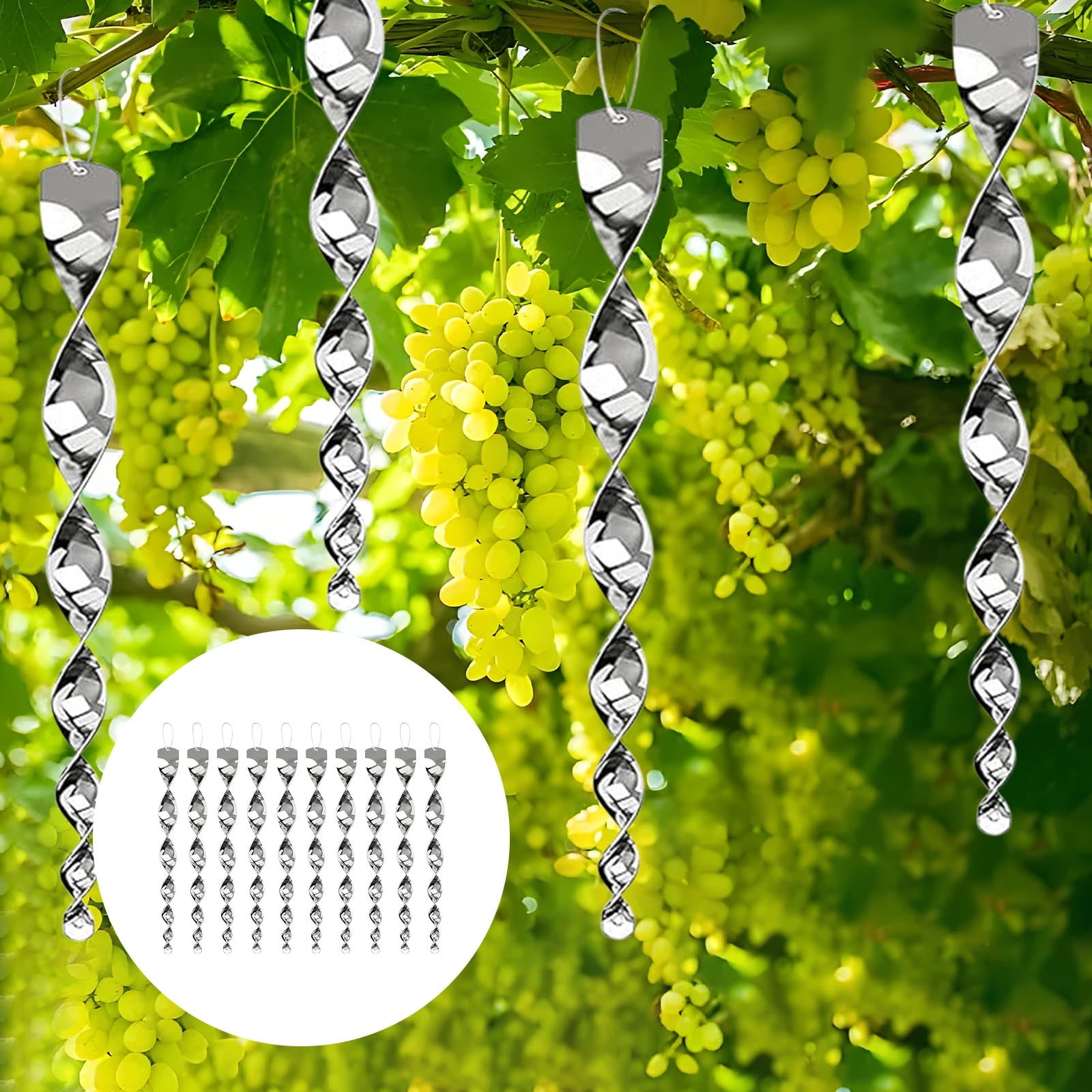 Reflective Bird Repellent Rods for Garden and Yard Deterrent | 360 ...