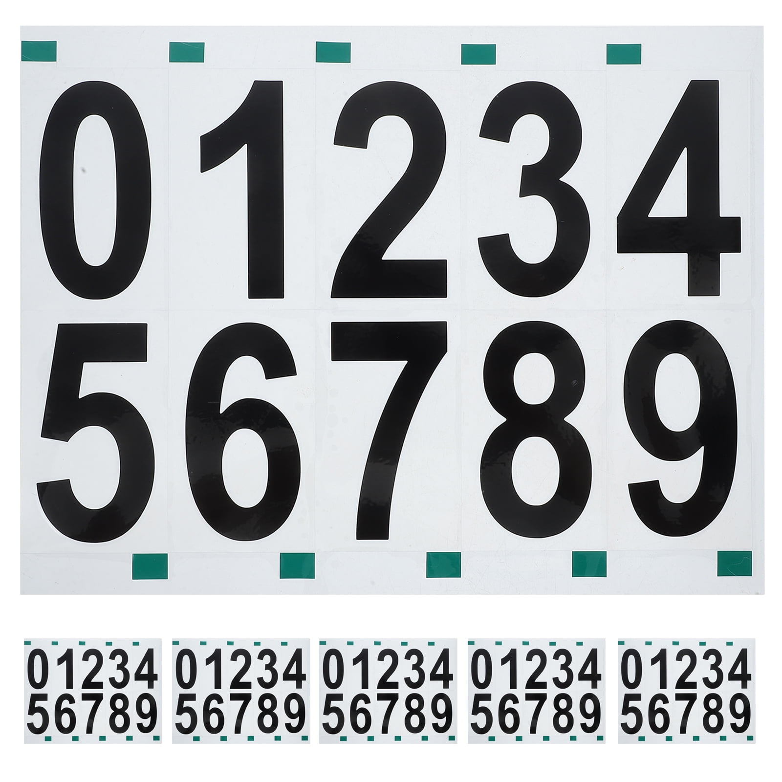 Reflective Black Mailbox Numbers Stickers Self Adhesive Outdoor House ...