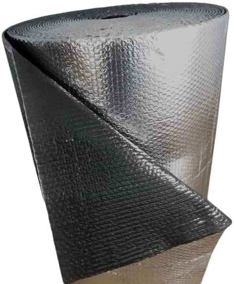 Reflective Black / Silver Double Bubble Insulation Roll 4X10 40SQFT R8 ...