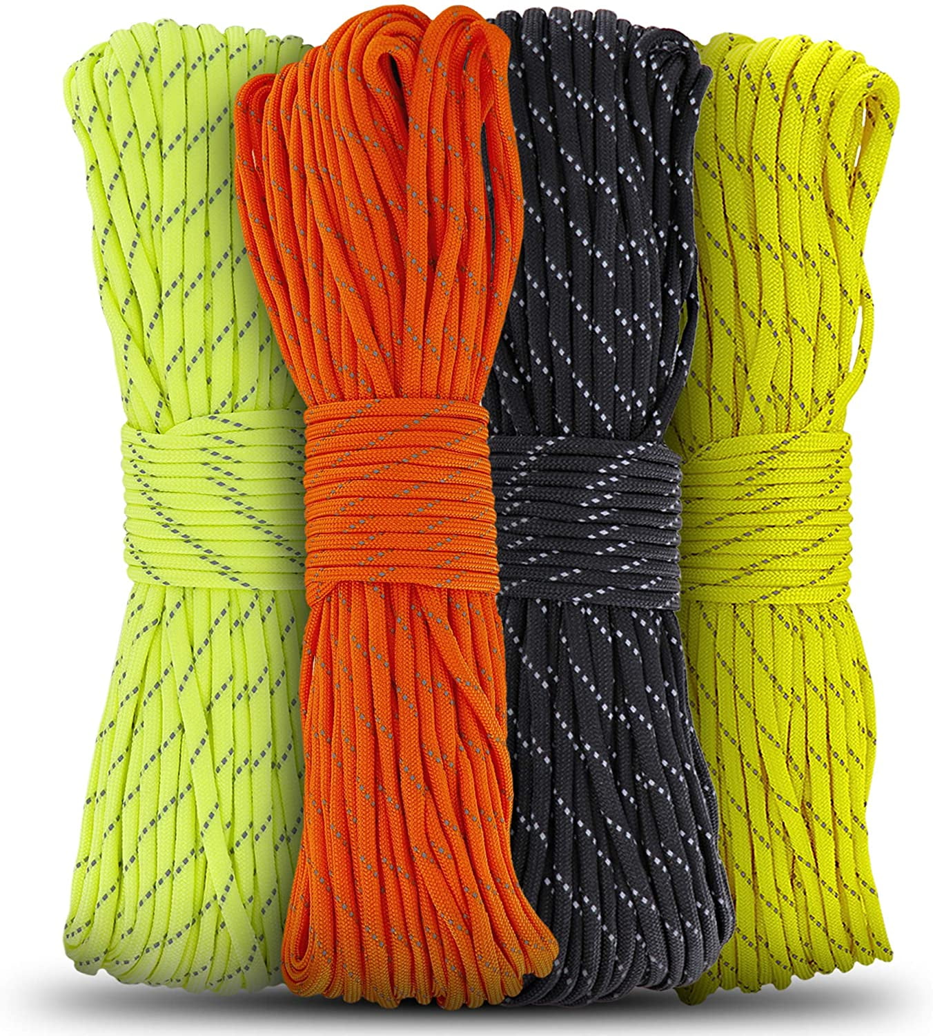 Reflective Braided Rope 100 Ft. High Visible Multi Utility Cord ...