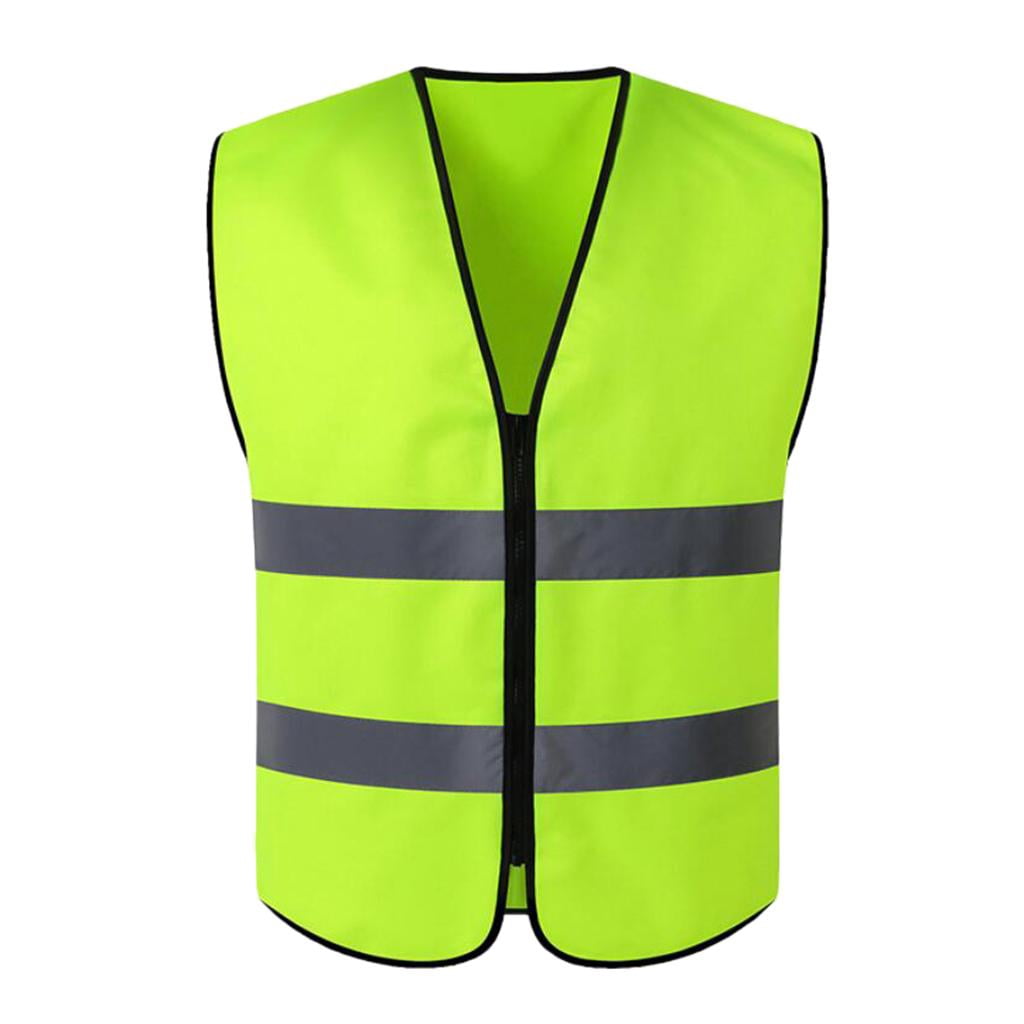 Reflective , Bright Neon Color with Reflective Strips - Zipper Front, 5 ...