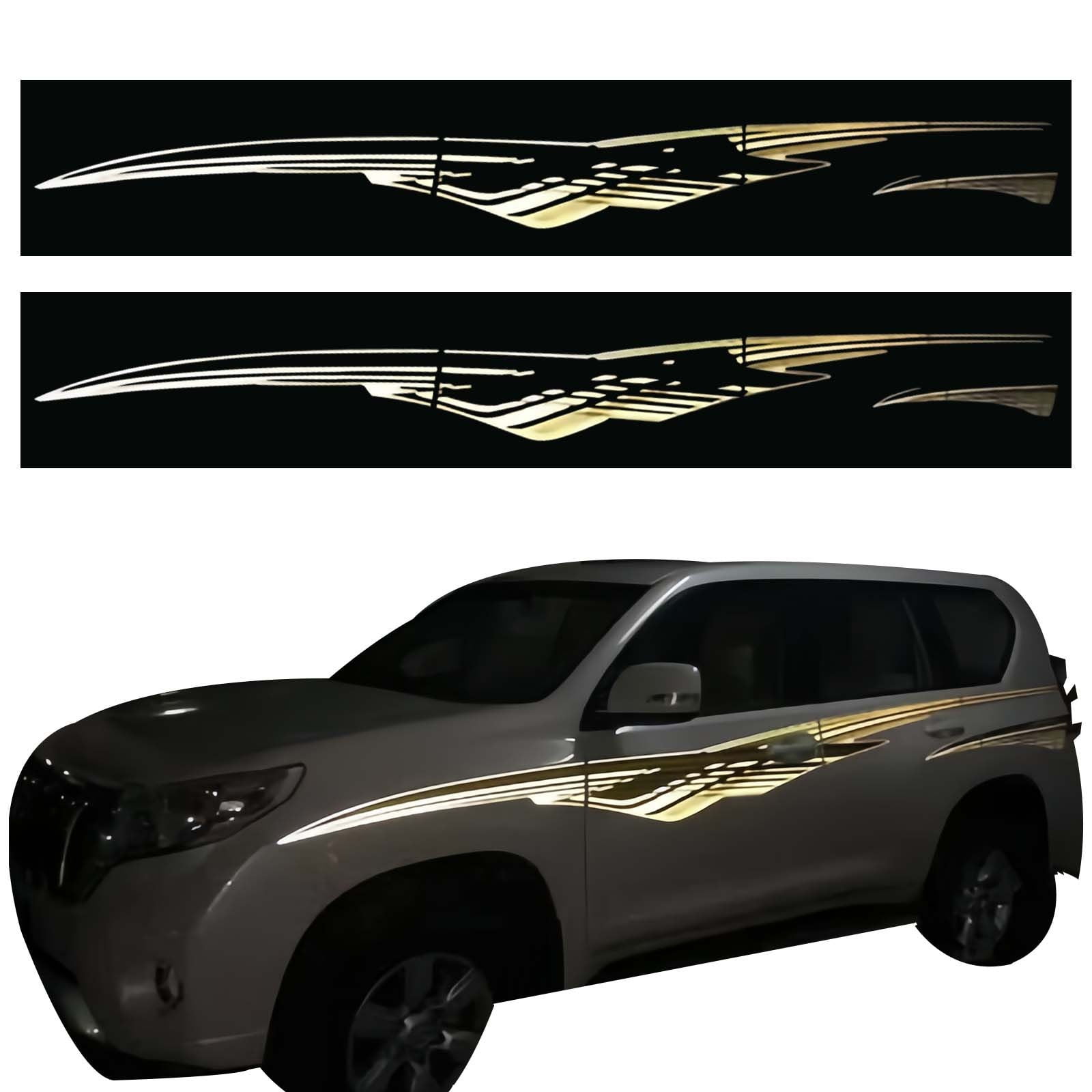 Reflective Car Body Decals Fit For Prado 2010-2021,Truck Decals And ...