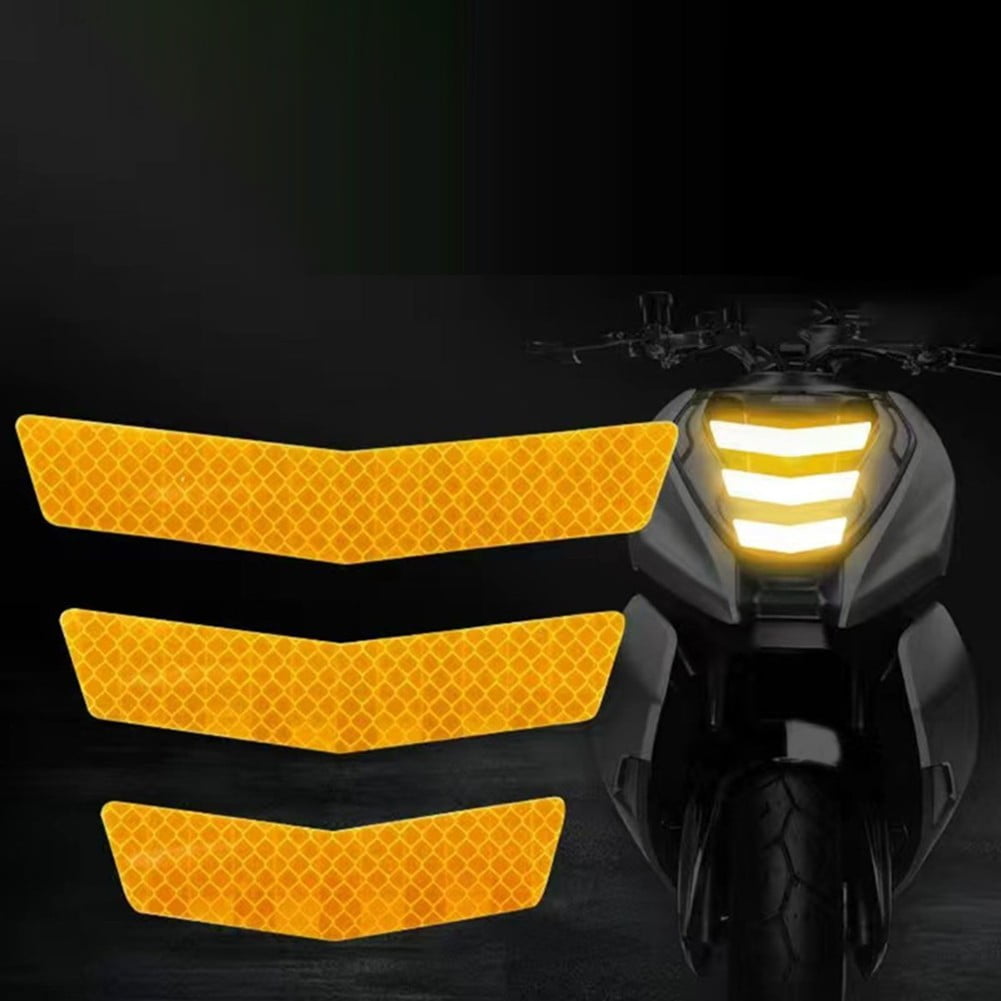 Reflective Car Motorcycle Trapezoidal Arrow Tail Bumper Stickers for ...