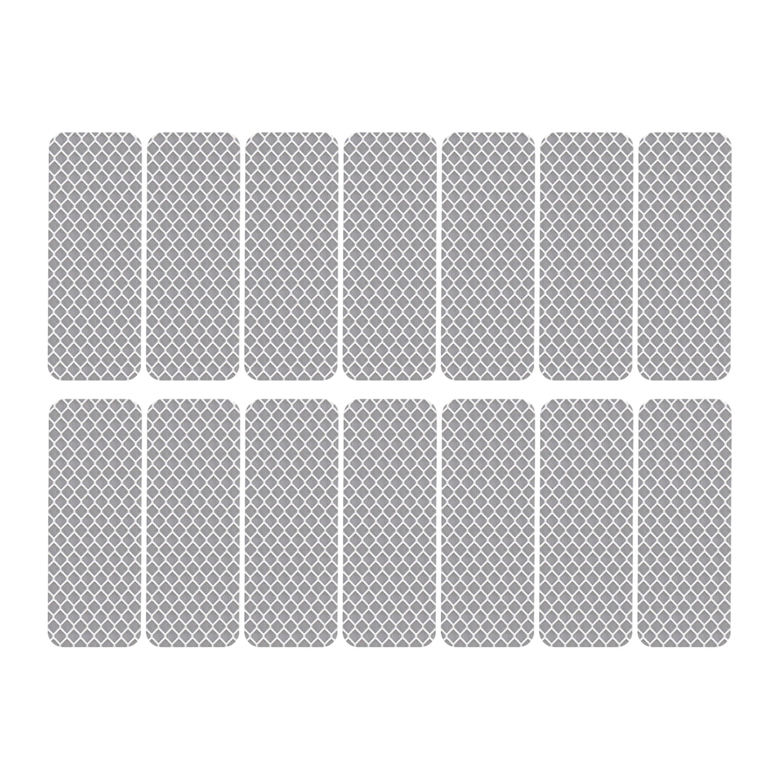 Reflective Car Stickers Vehicle Safety Warning Signs 14pcs 3x8cm ...
