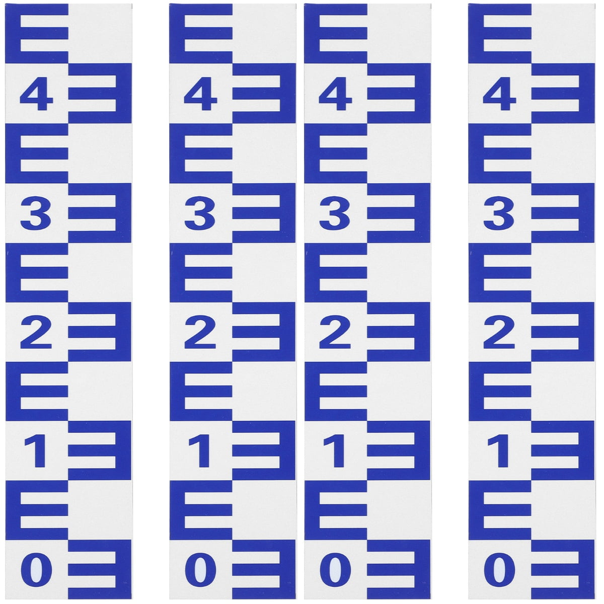 Reflective Corrosion-resistant Water Level Scale 4 Pcs Adhesive Gauge ...