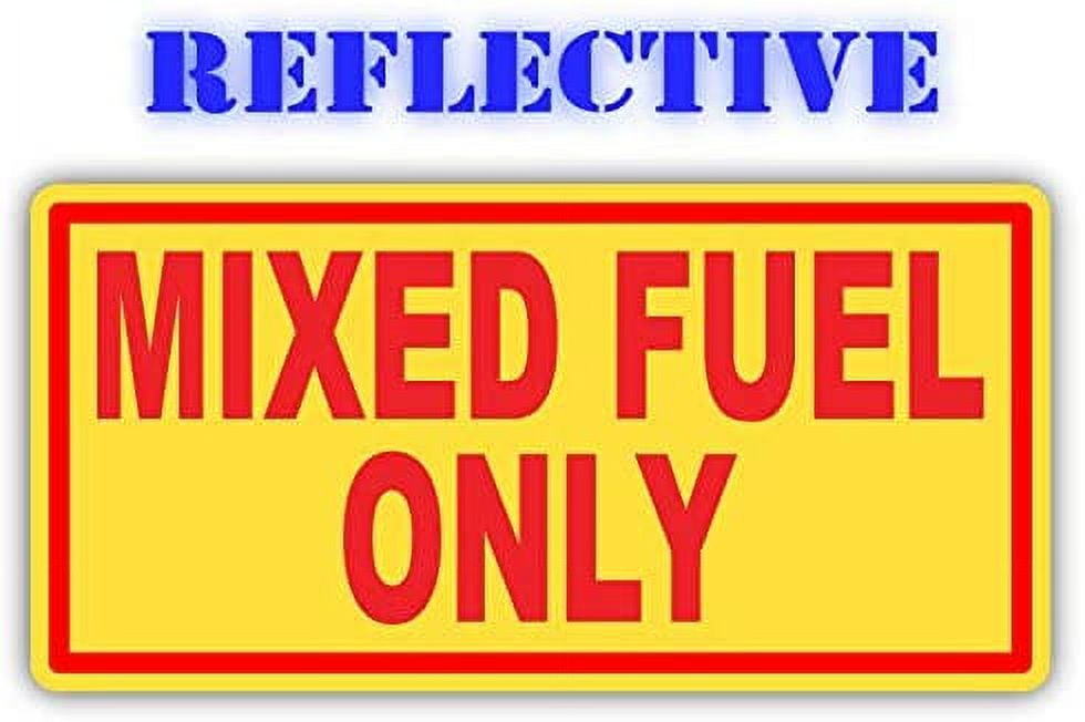 Reflective Diesel Fuel Only Gasoline Only Mixed Fuel Only Vinyl Decal ...