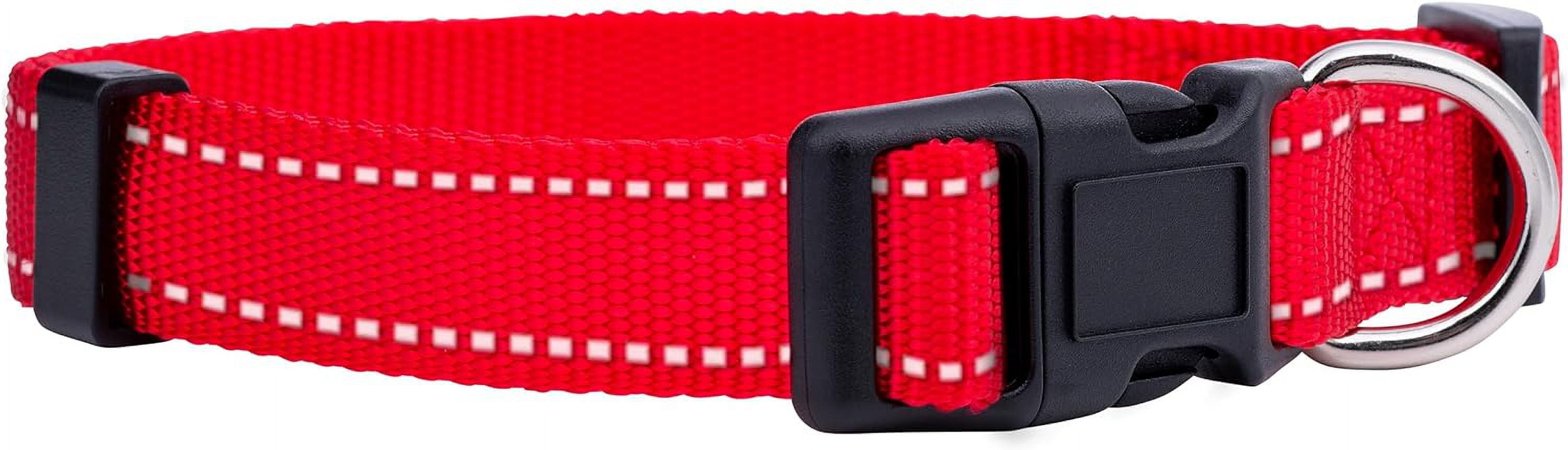 Reflective Dog Collar,Bright Glow Colors for Night Safety, Adjustable ...