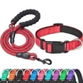 Reflective Dog Collar Padded with Soft Neoprene Breathable Adjustable ...