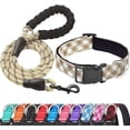 Reflective Dog Collar Padded with Soft Neoprene Breathable Adjustable ...