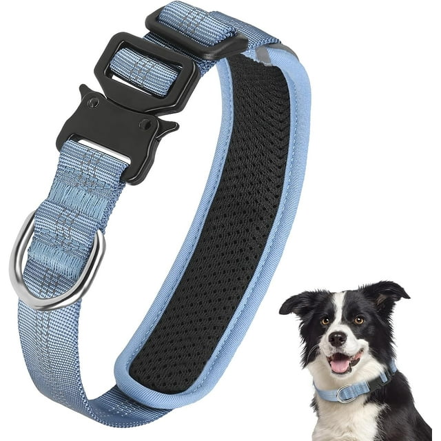 Reflective Dog Collar - Premium Dog Collars For Large Dogs - Heavy Duty ...
