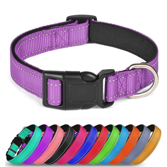 PERCEN, Reflective Dog Collar, Size XL 18-28 inch, Breathable Neoprene ...