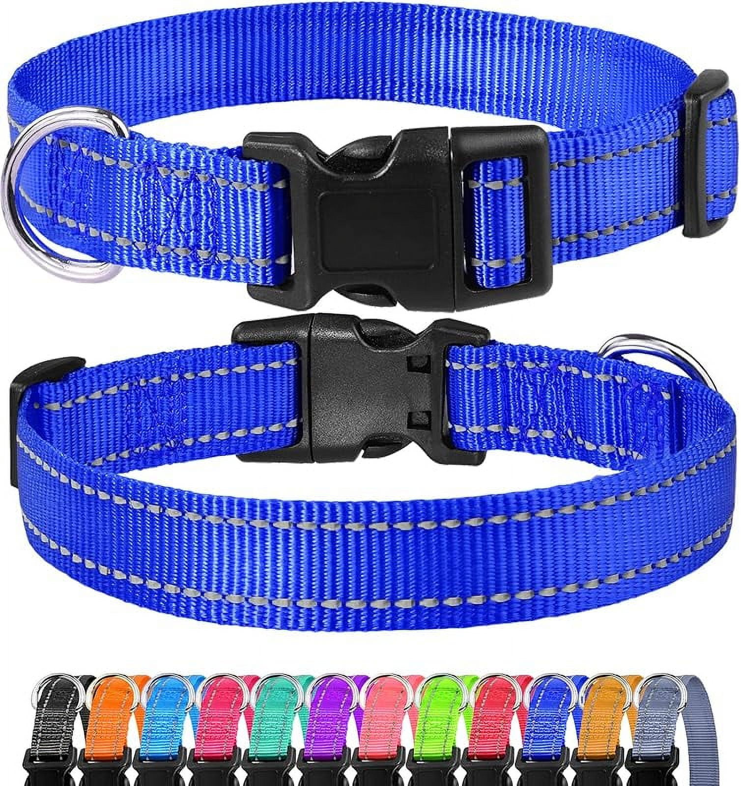 Reflective Dog Collar, Sturdy Nylon Collars for Small Girl and Boy Dogs ...
