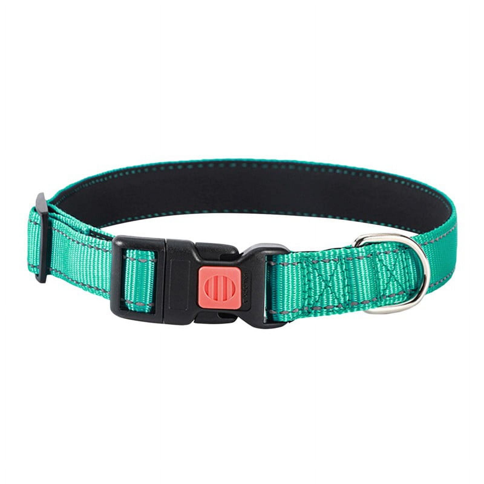 Reflective Dog Collar with Safety Locking Buckle, Adjustable Nylon Pet ...