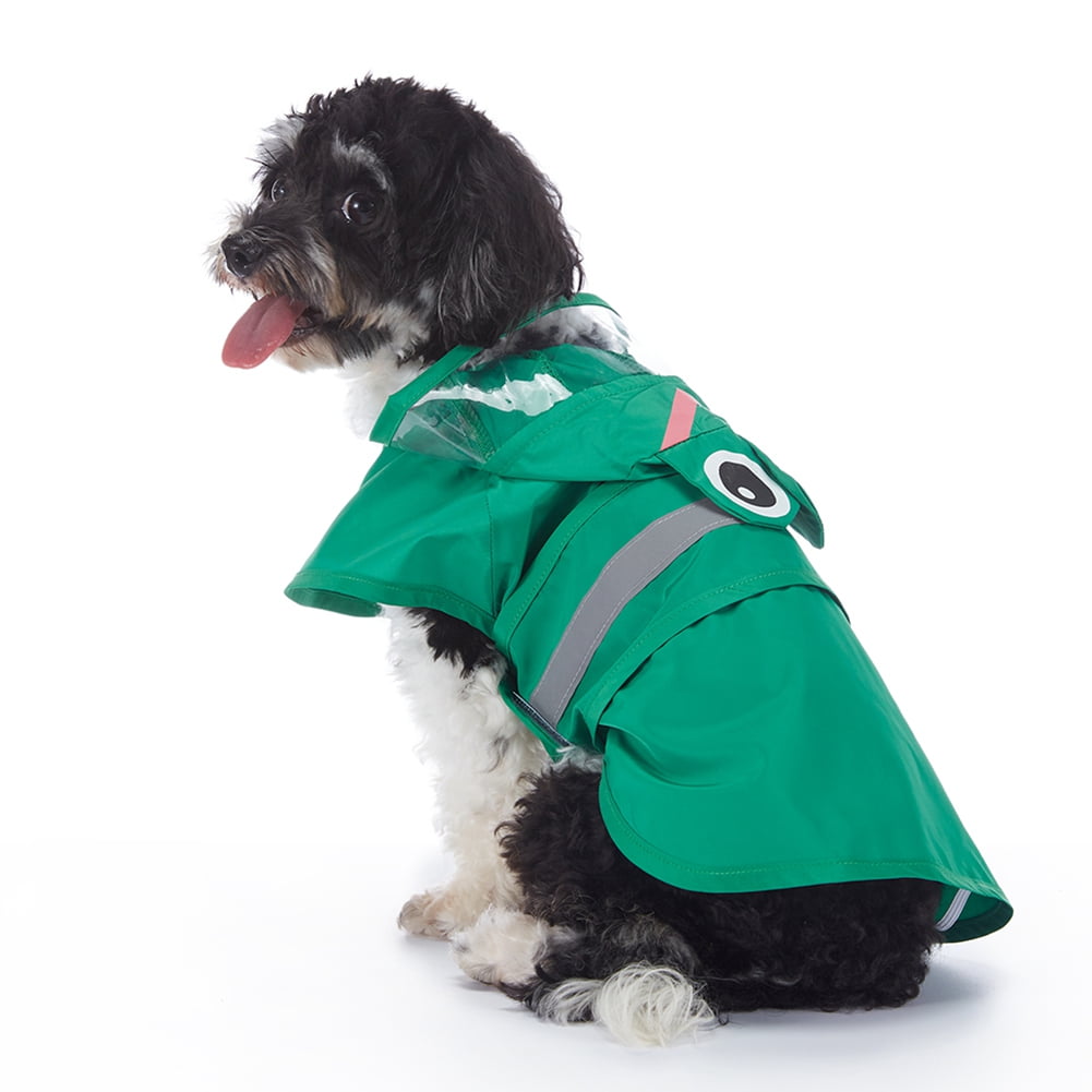 Reflective Dog Rain Coats Waterproof Adjustable Pet Raincoat Jacket ...