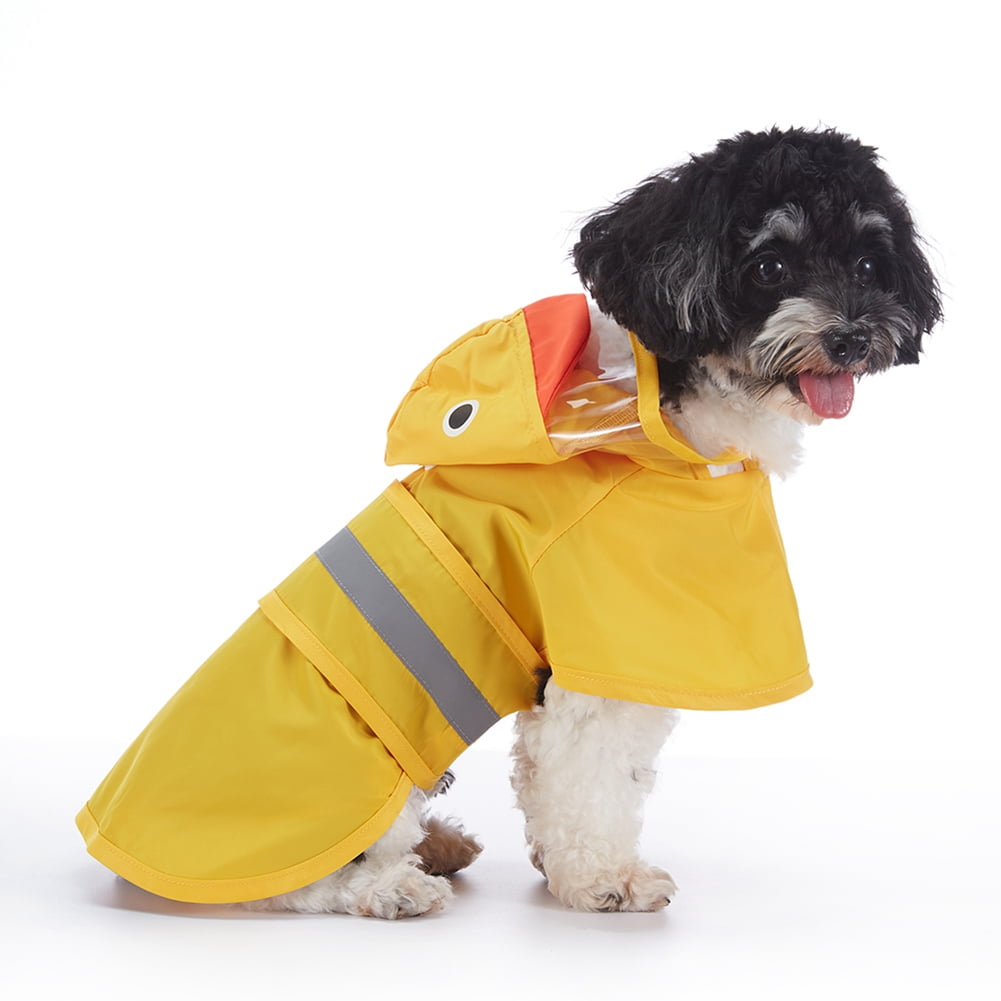 Reflective Dog Rain Coats Waterproof Adjustable Pet Raincoat Jacket ...