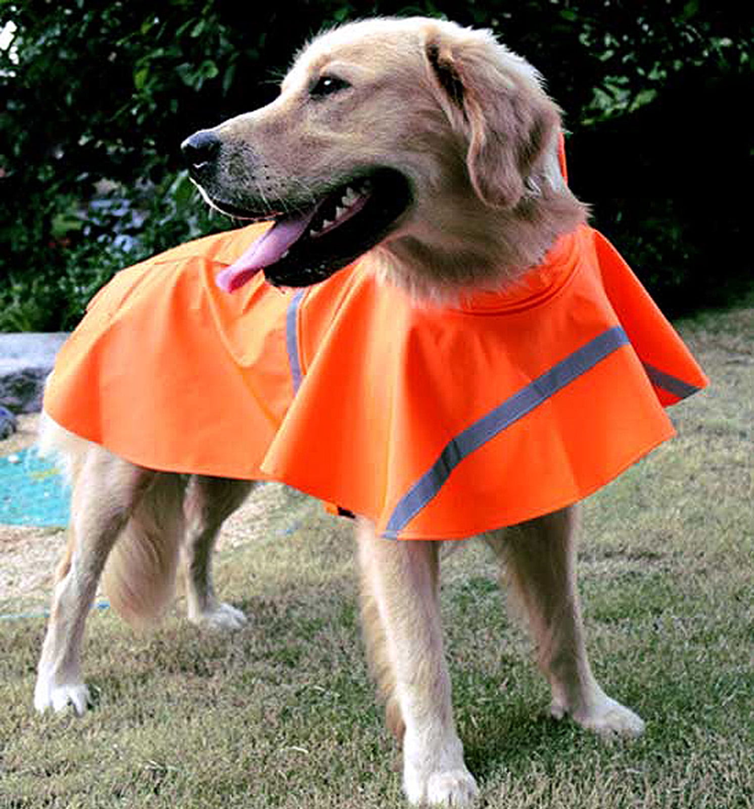 Reflective Dog Raincoat Hooded Slicker Poncho Rainwear Waterproof ...