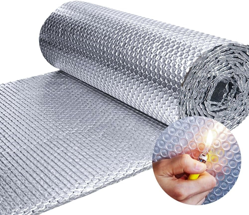 Reflective Double Bubble Aluminum Foil Sheet , 6MM Window Or Wall ...