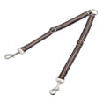 Reflective Double Dog Leash, No-Tangle Two-Way Pet Lead, Adjustable ...