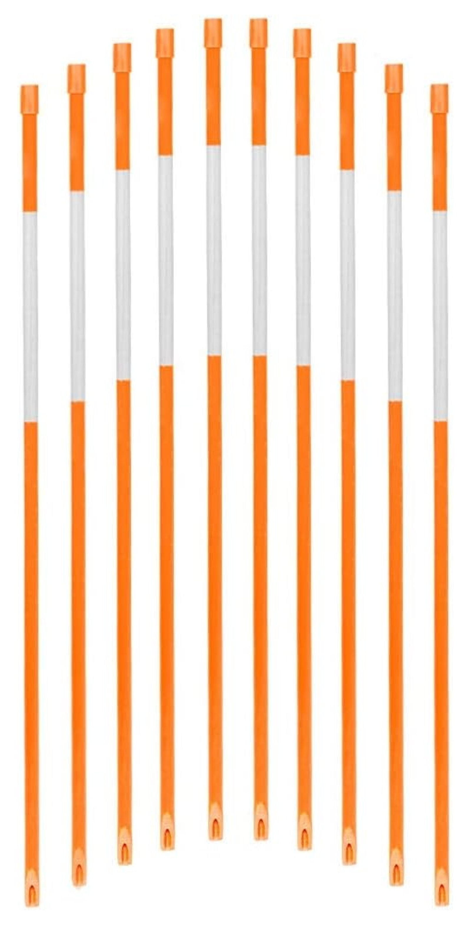 Reflective Driveway Markers -Inch Orange 20-Pack 5/16-Inch Dia Hollow ...