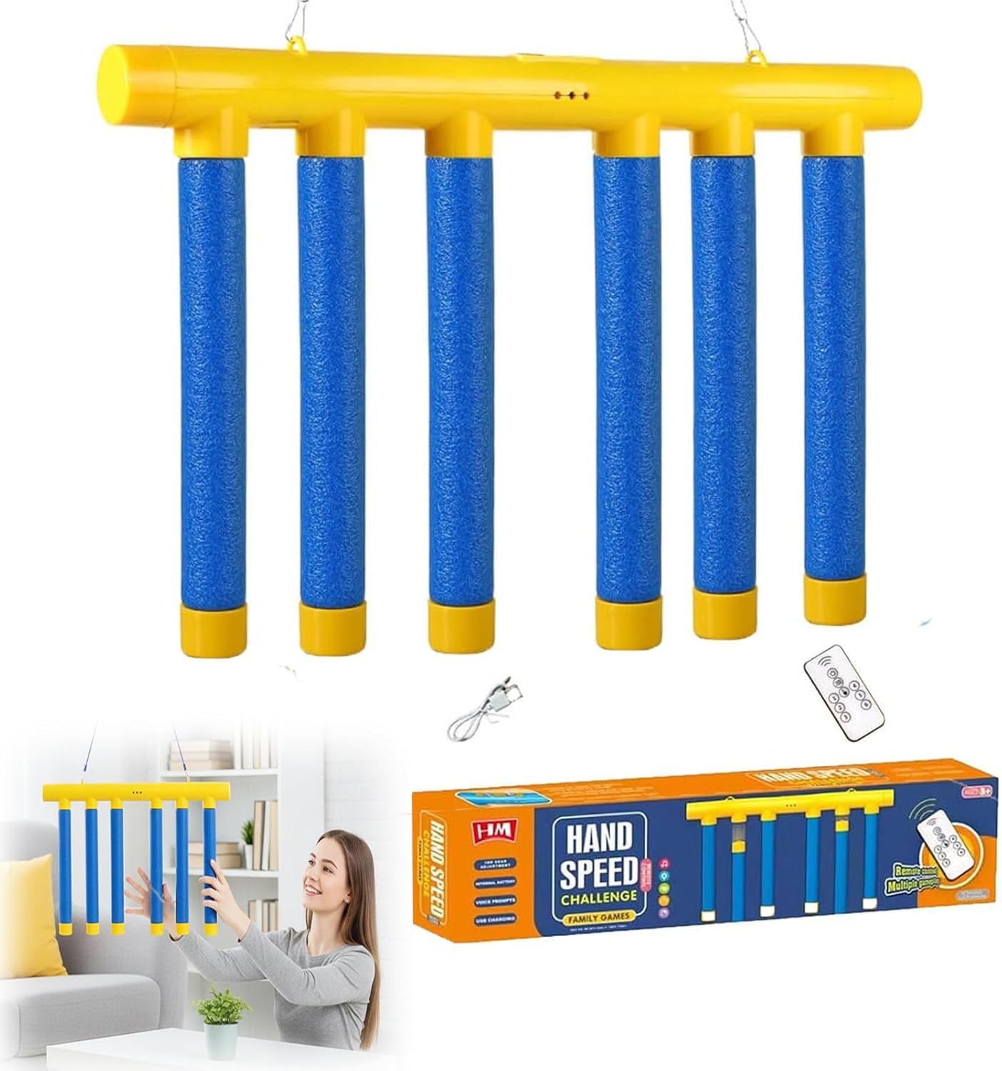 Reflective Drop Stick Challenge Game Set, 2026 New Hand Eye ...