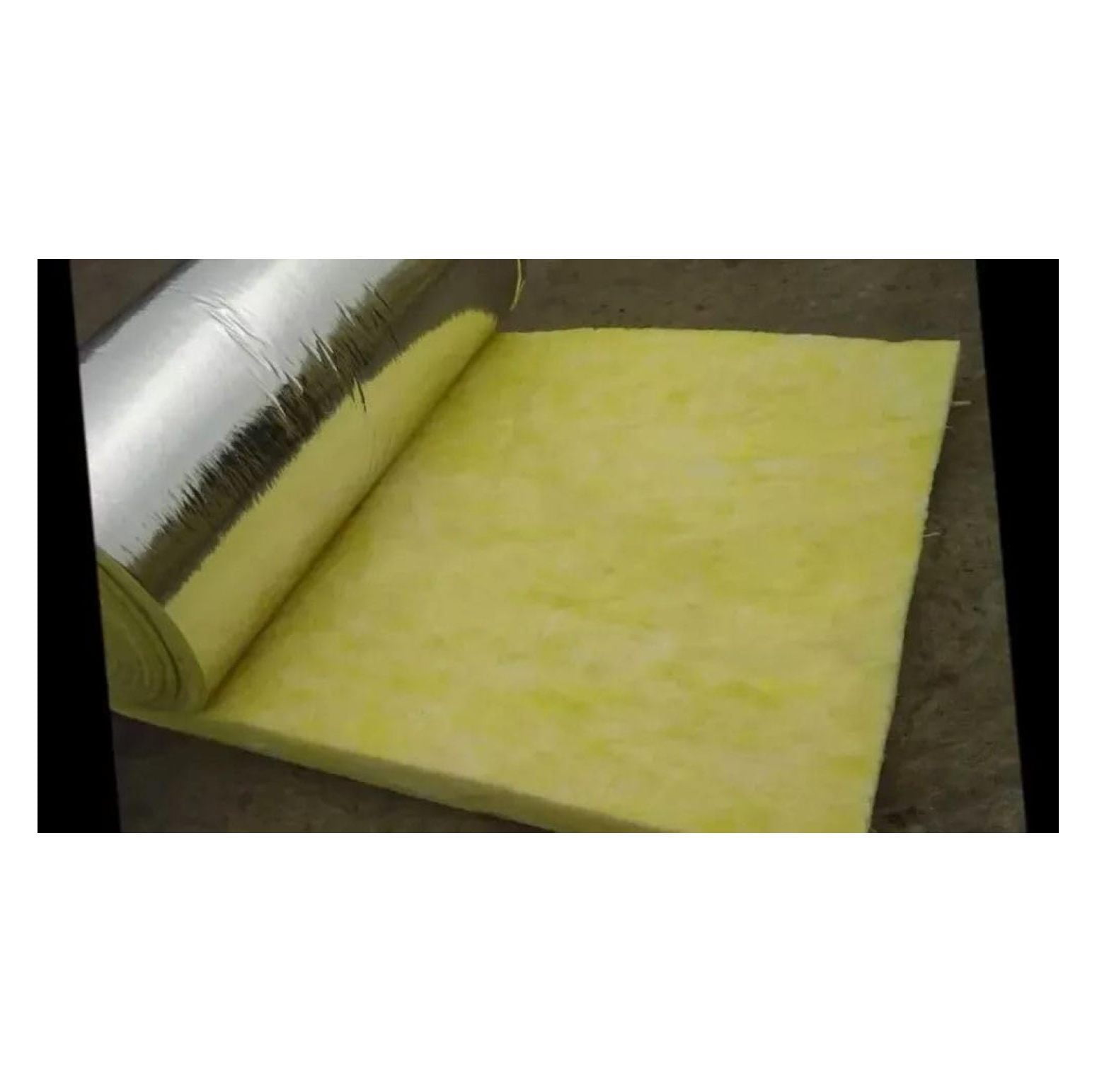 Reflective FRK Faced Fiberglass Duct Insulation HVAC Pipe Wrap 2.2" R8 ...