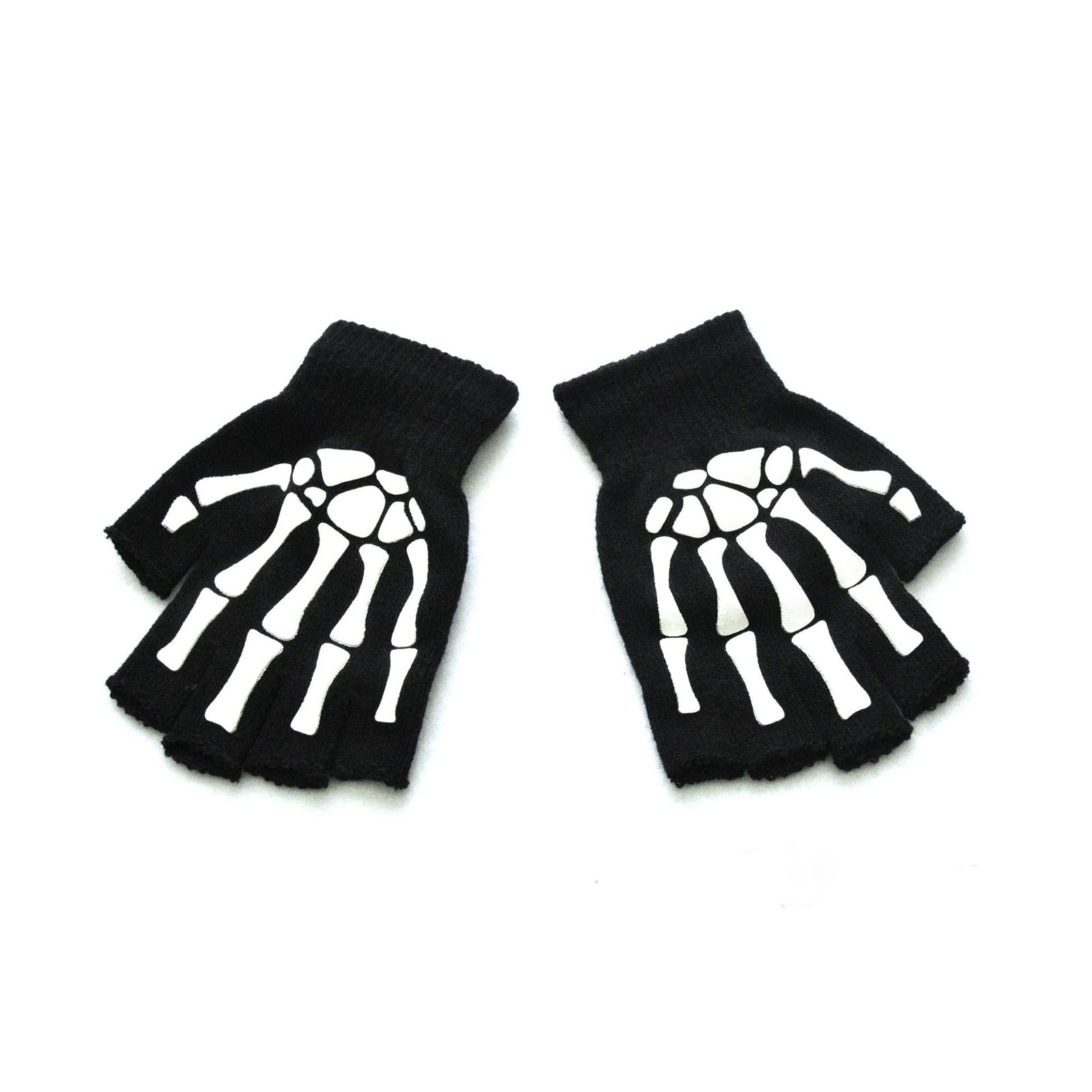 Reflective Fingerless Gloves, Light Up Feature for Nighttime Visibility ...