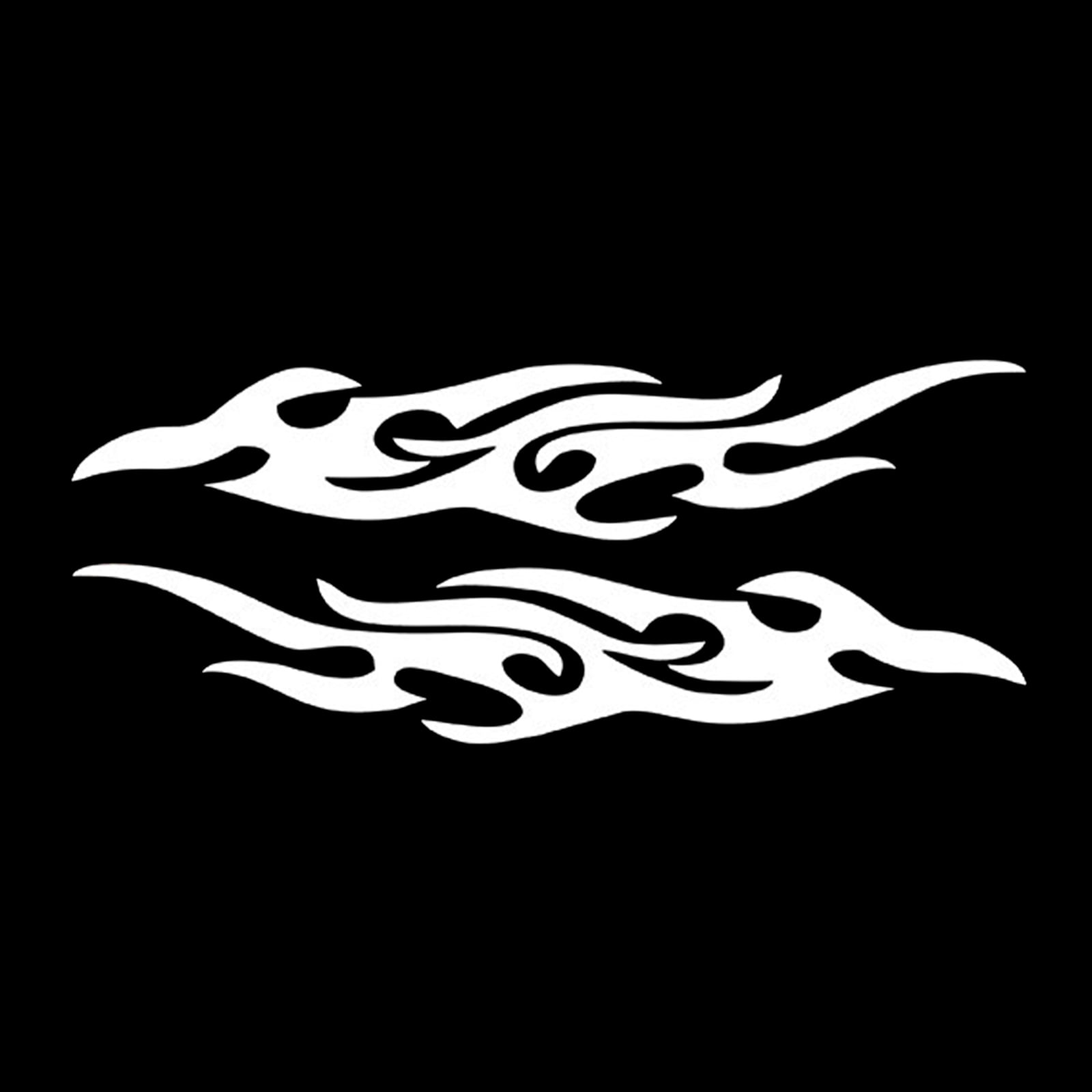 Reflective Flame Car Decals Stickers for Scratch Hiding Increased ...