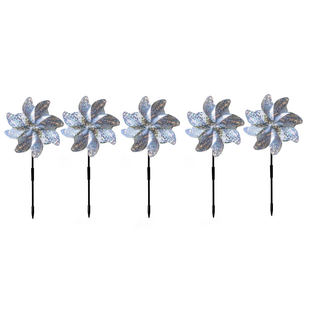 Reflective Garden Pinwheels, Humanitarian Bird Deterrent With Visual ...