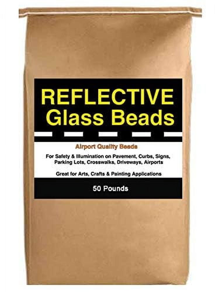 Reflective Glass (50 LB Bag) For Traffic Paint, Road Marking, Curb ...