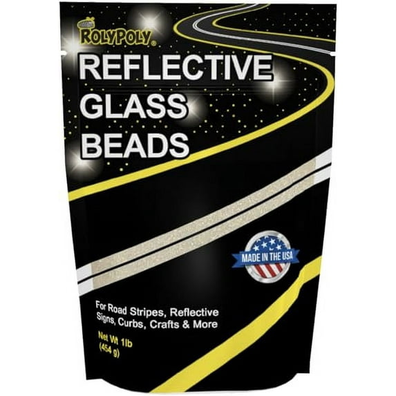 Reflective Glass Beads (1 LB Bag) | for Road Marking, Curb Paint ...