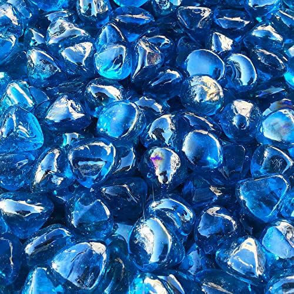 Reflective Glass - Fire Glass For - 1" Firepit Glass Rock - Glass ...