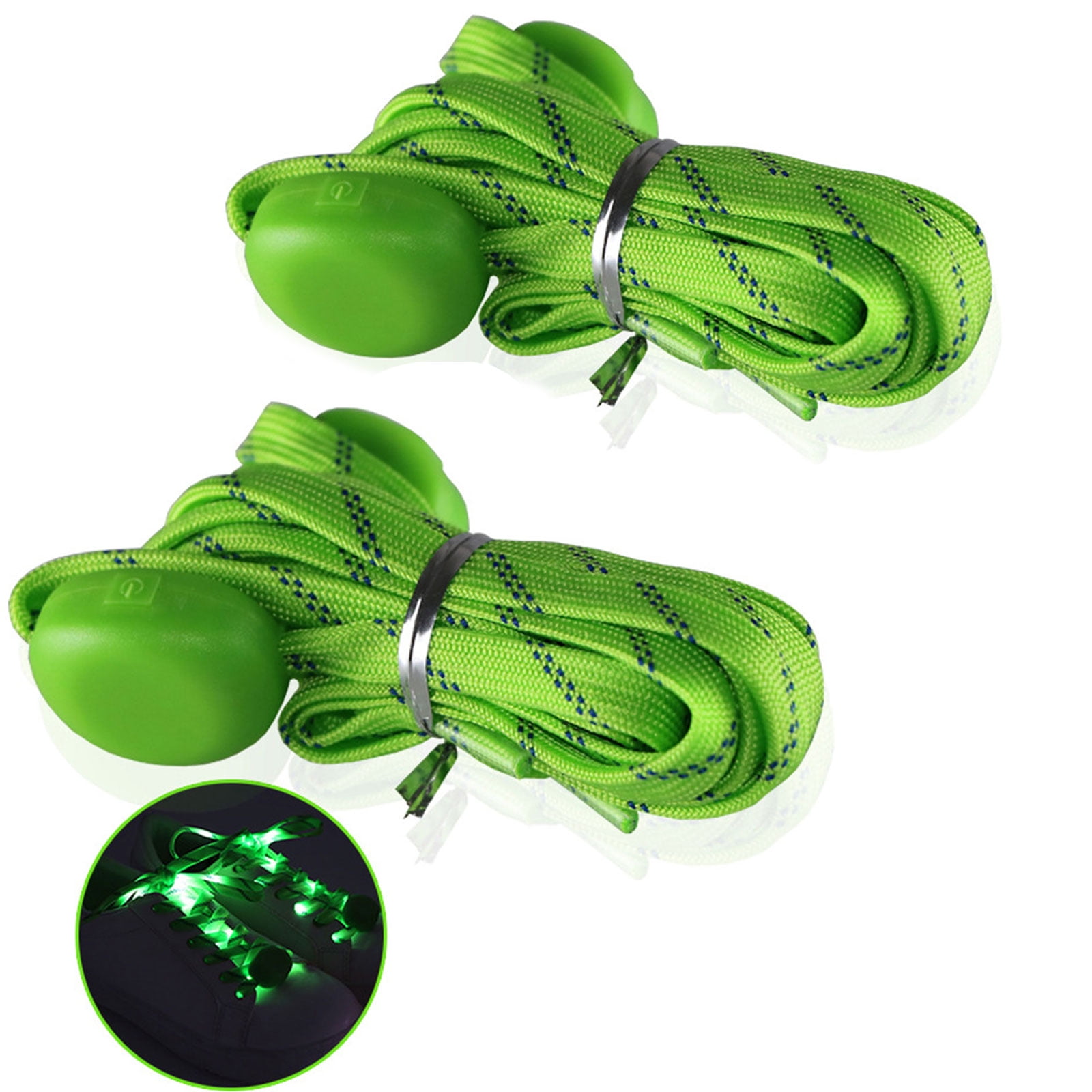 Reflective Glowing Shoelaces Rechargeable LED Shoe Laces for Men Women ...