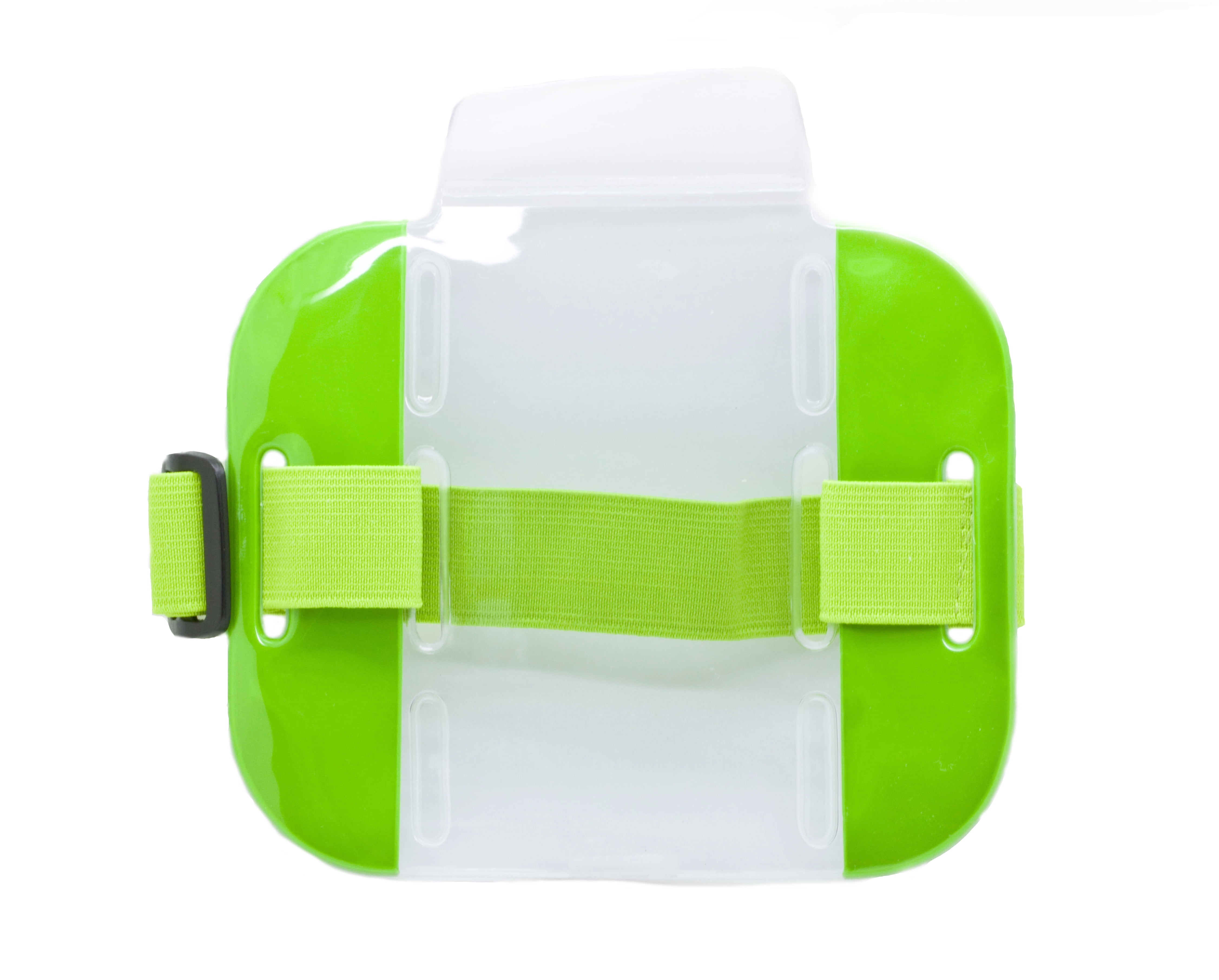 Reflective Green Armband Badge Holder with Adjustable Strap - Pack of ...