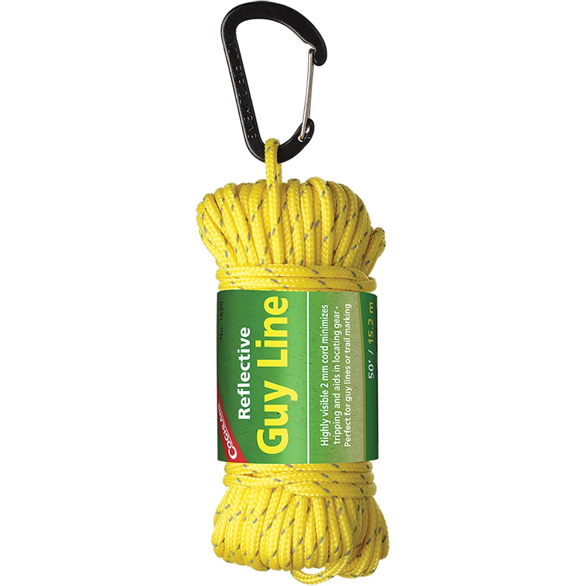 Coghlan's Reflective Guy Line 50-feet, High Visibility Yellow, Includes ...