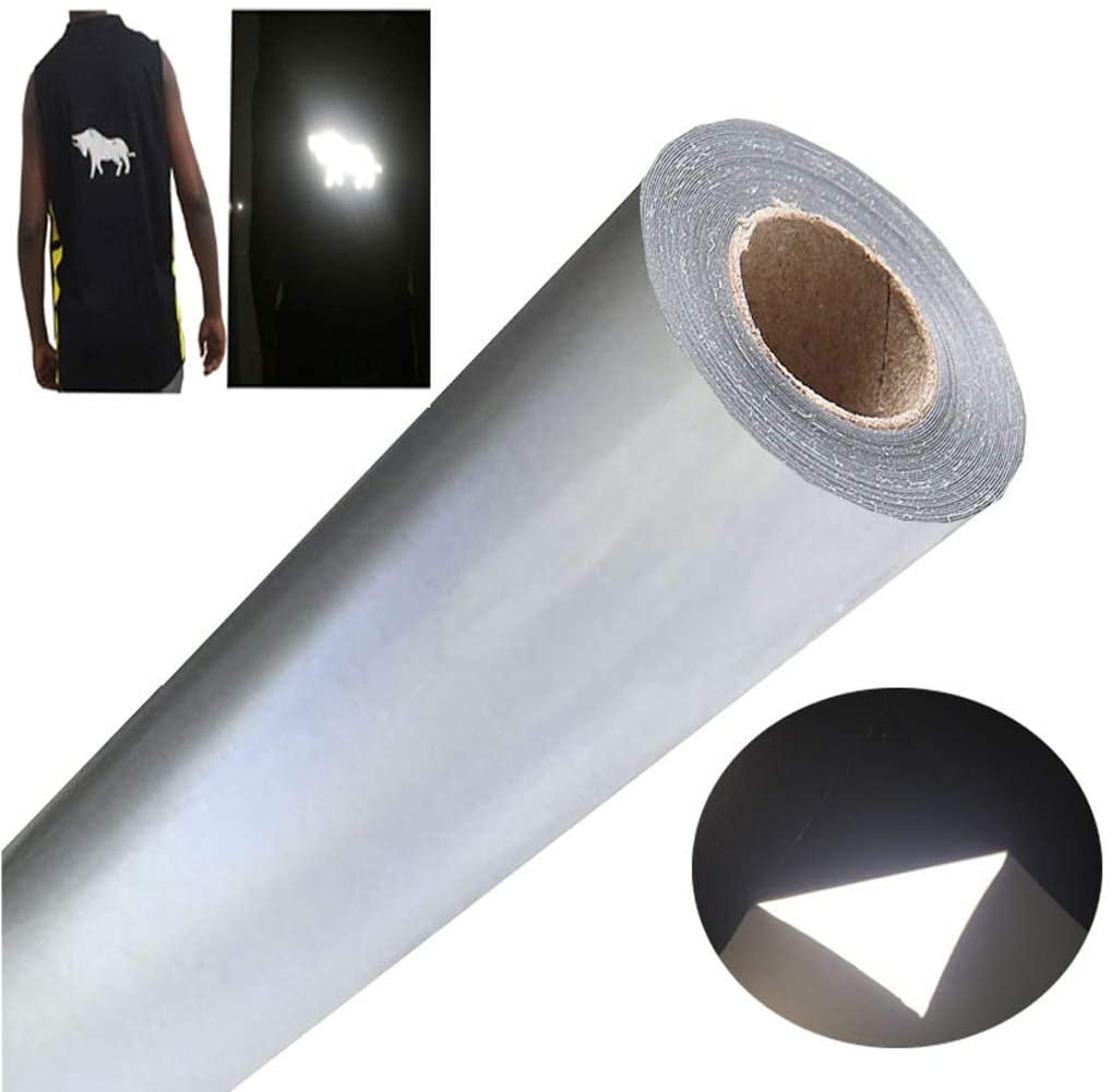 Reflective Heat Transfer Vinyl Light Gray HTV Roll, 12" x 35ft ...