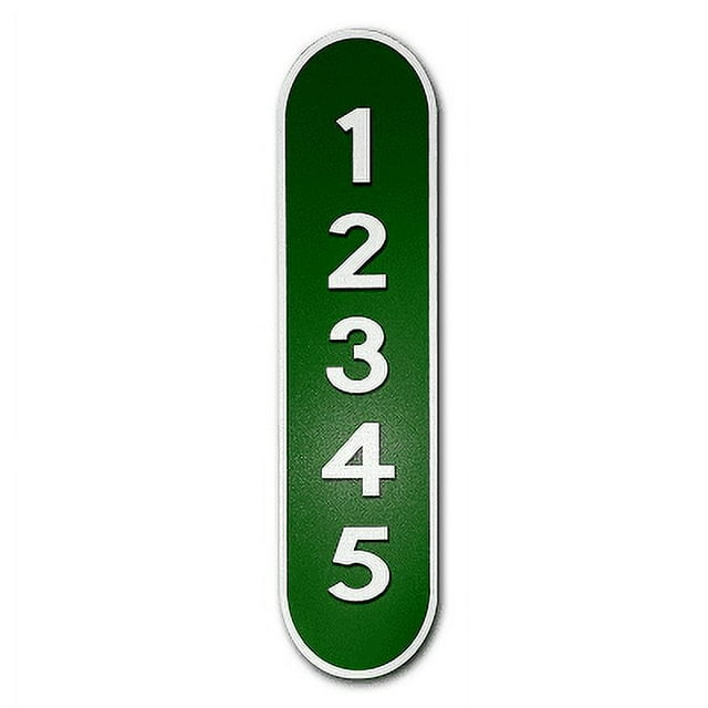 Reflective House Number Sign, 18'' x 5", Custom, Aluminum Composite ...
