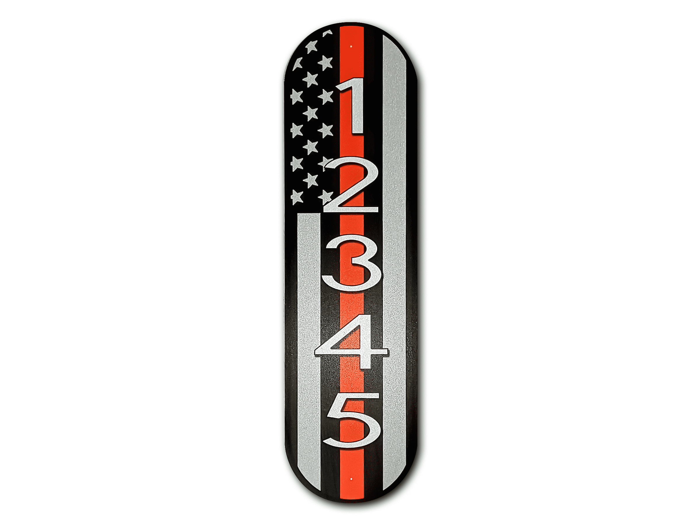 Reflective House Number Sign, 18'' x 5", Custom, Aluminum Composite ...