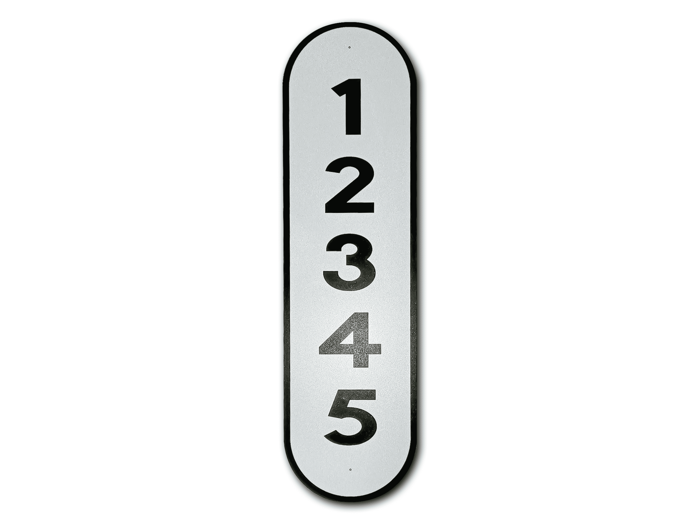 Reflective House Number Sign, 18'' x 5", Custom, Aluminum Composite ...