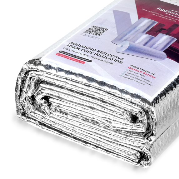 Reflective Insulation Aluminum Foil Sheets 47.2 in X 15 FT，3mm, Bubble ...