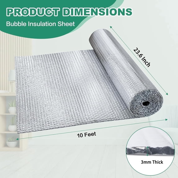 Reflective Insulation Roll Foil Heat Control Window Cover Thermal ...
