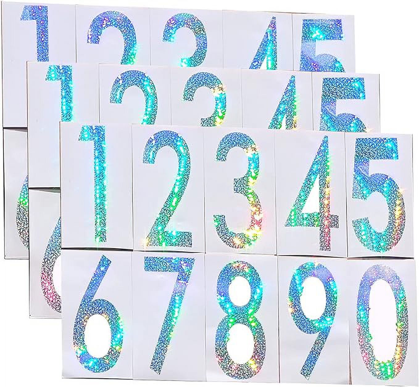 Reflective Mailbox Number Sticker 4 Inch Decal Cut, Laser Sticker for ...