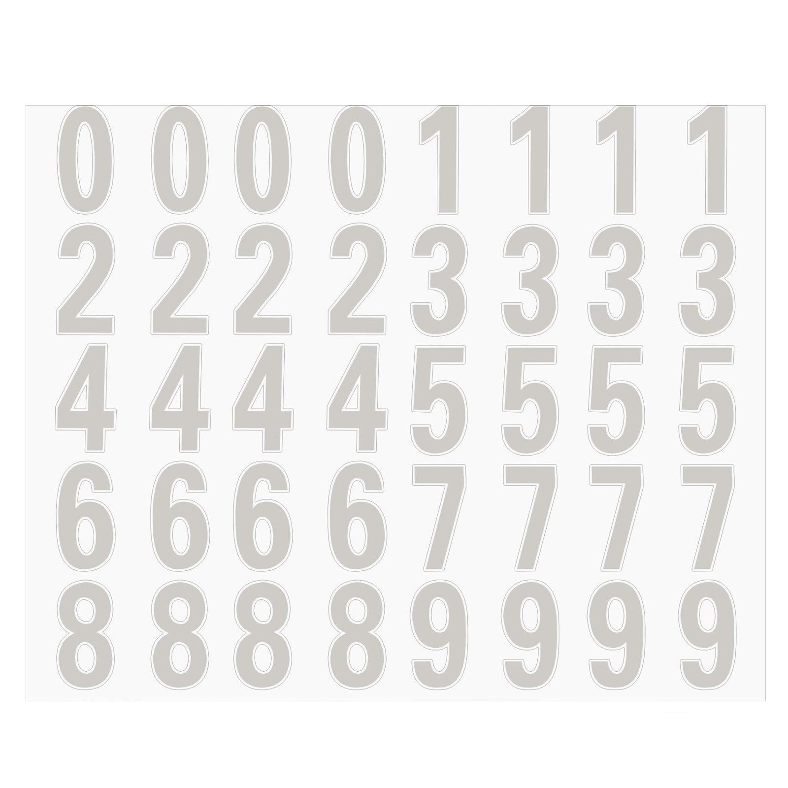 Reflective Mailbox Numbers 3 Inch - Classic Die-Cut Vinyl Stickers ...