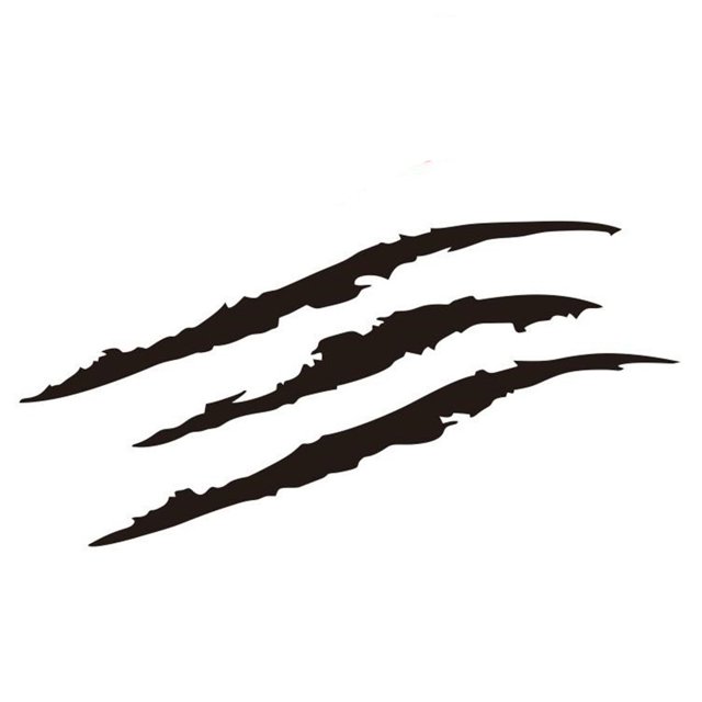 Reflective Monster Claw Scratch Marks Car Stickers Waterproof Decal ...