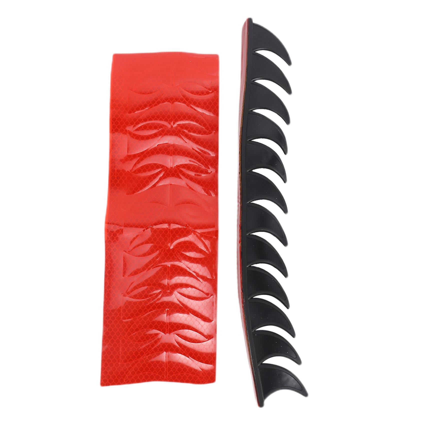 Reflective Motorcycle Helmet Mohawk Spikes Rubber Camber Saw With Red ...