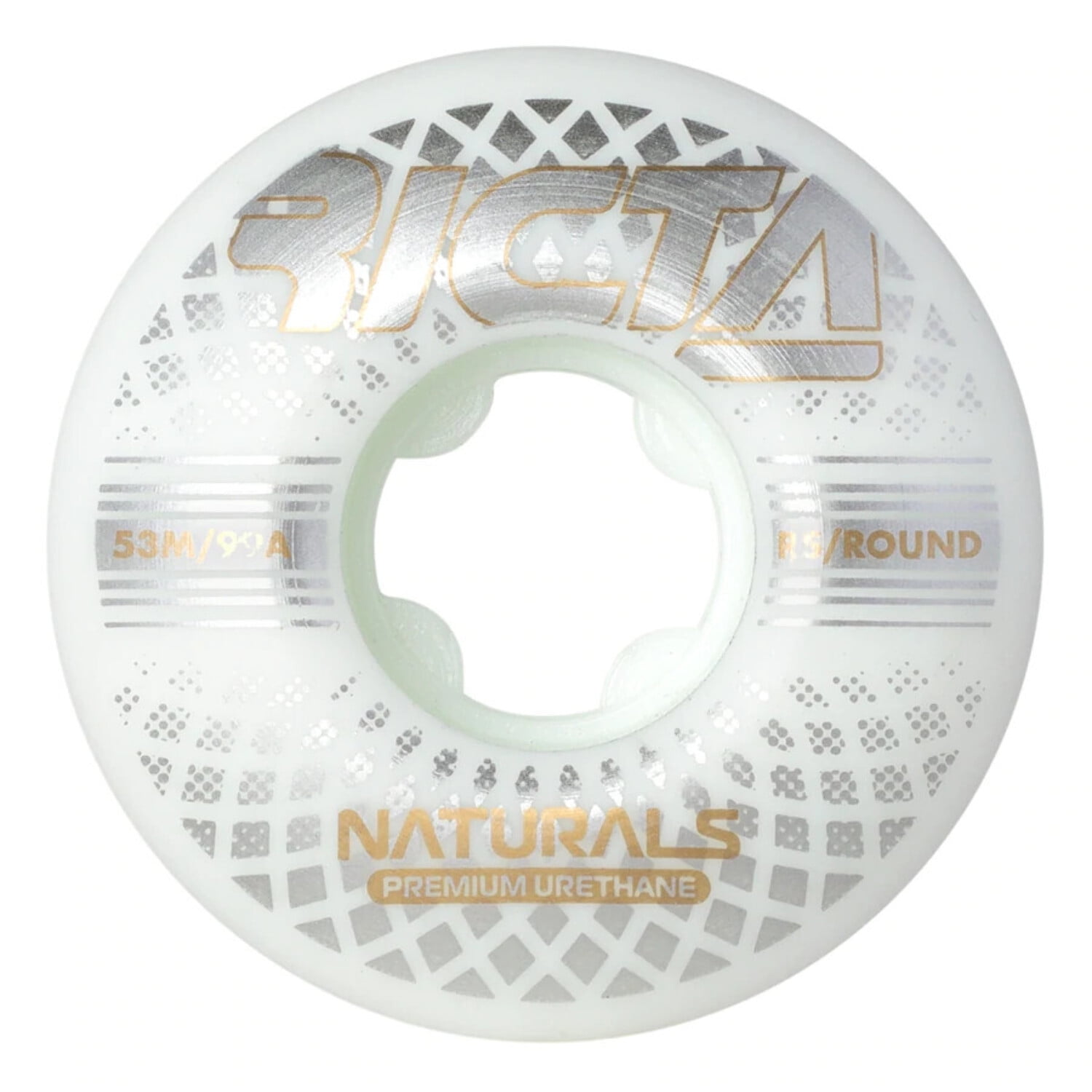 Ricta Wheels Reflective Naturals 53mm 99a Round Skate Wheels - Walmart.com